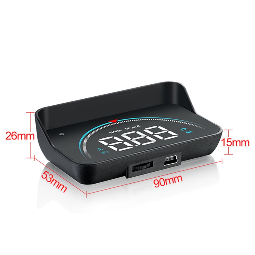 Hud M8 HUD M8 Glass Screen Displays Speed And Speed Warning | Shopee ...