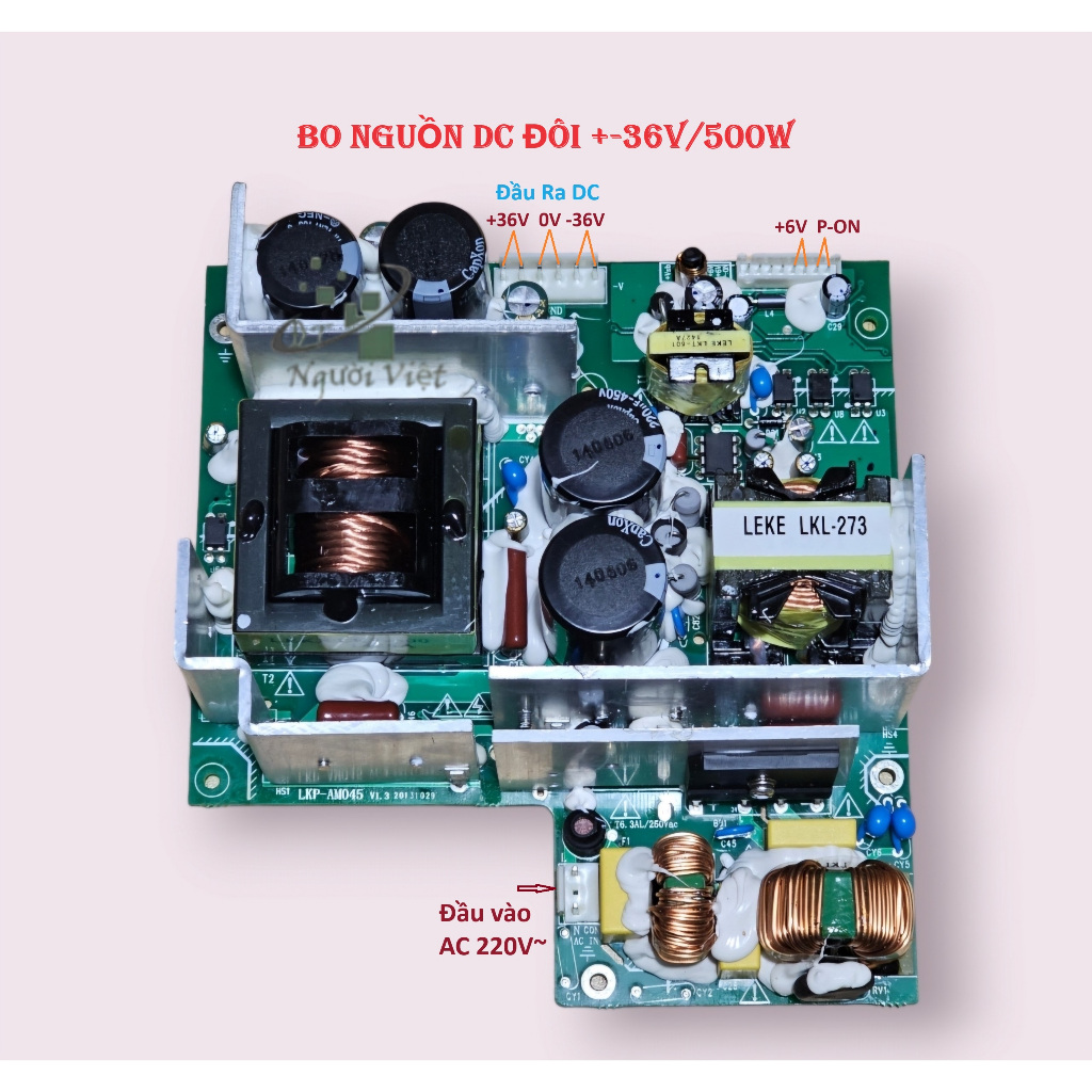 Genuine symmetrical double DC pulse power board +/- 36V 500W for ...