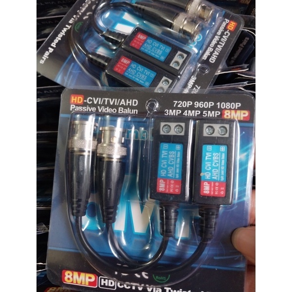 Balun Video camera Signal Adapter Using Cat5e or Cat 6 network cable ...