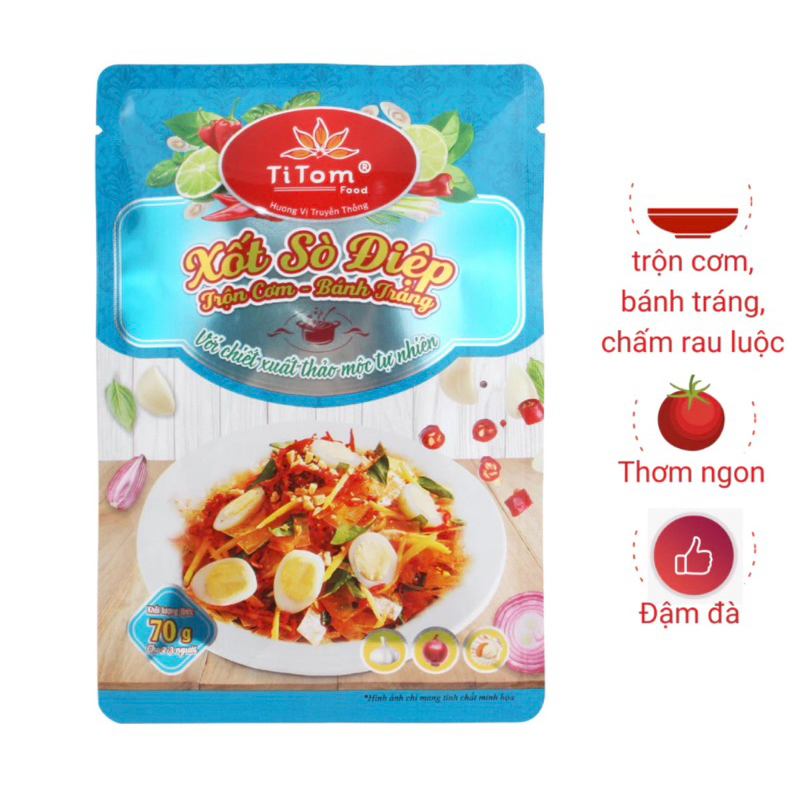 Titom scallop sate sauce, 70g package for mixing rice, rice paper ...