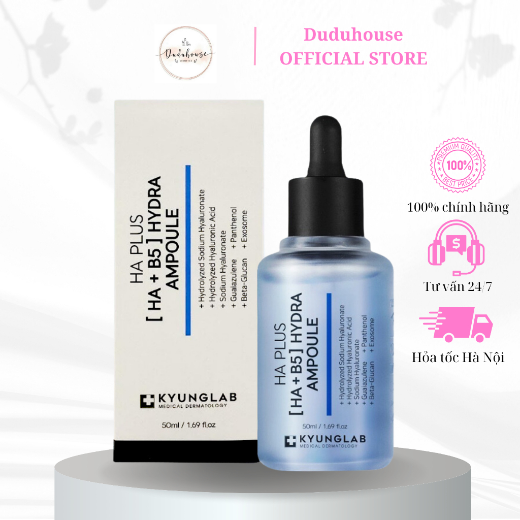 Kyung Lab Ha Plus Serum [Ha + B5] Hydra Ampoule multi-storey moisturizing and soothing skin 50ml ...
