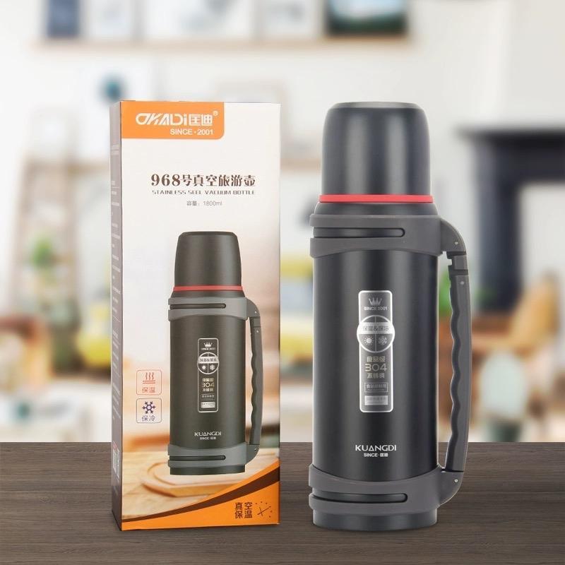 Thermos Bottle KD 968 1400ml New Model Kuangdi Made of 304 Stainless Steel, Retains Heat for 12 ...