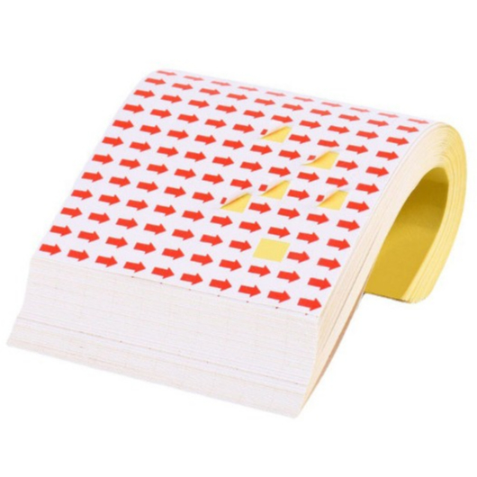 100 Sheets Square Defect Arrow Decal (1x1)cm, 300 Stamps / sheet ...
