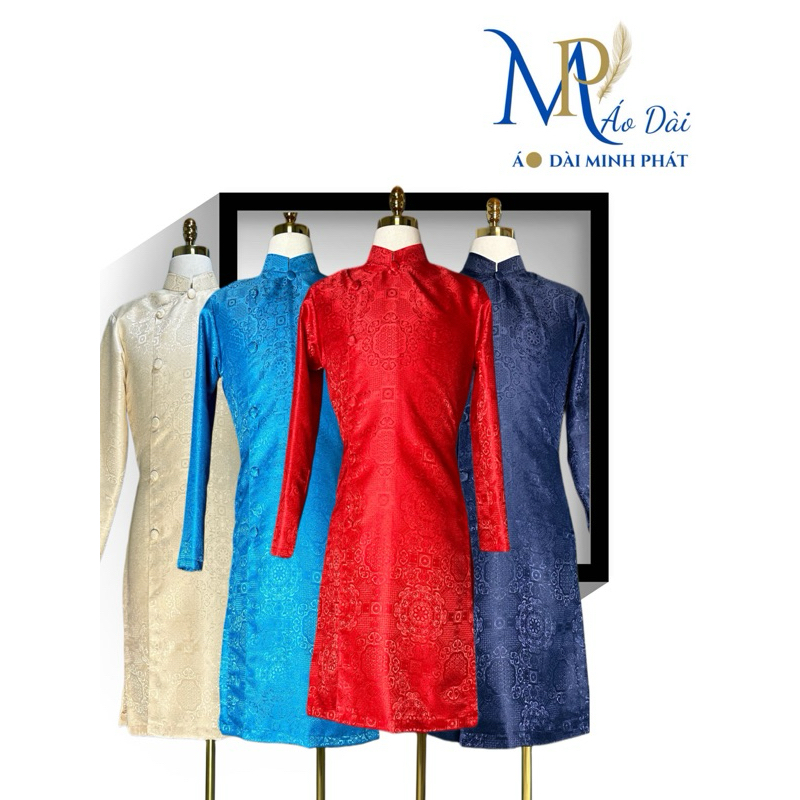 Men's Ao Dai Brocade Material, Pattern Printed On Fabric With Many ...