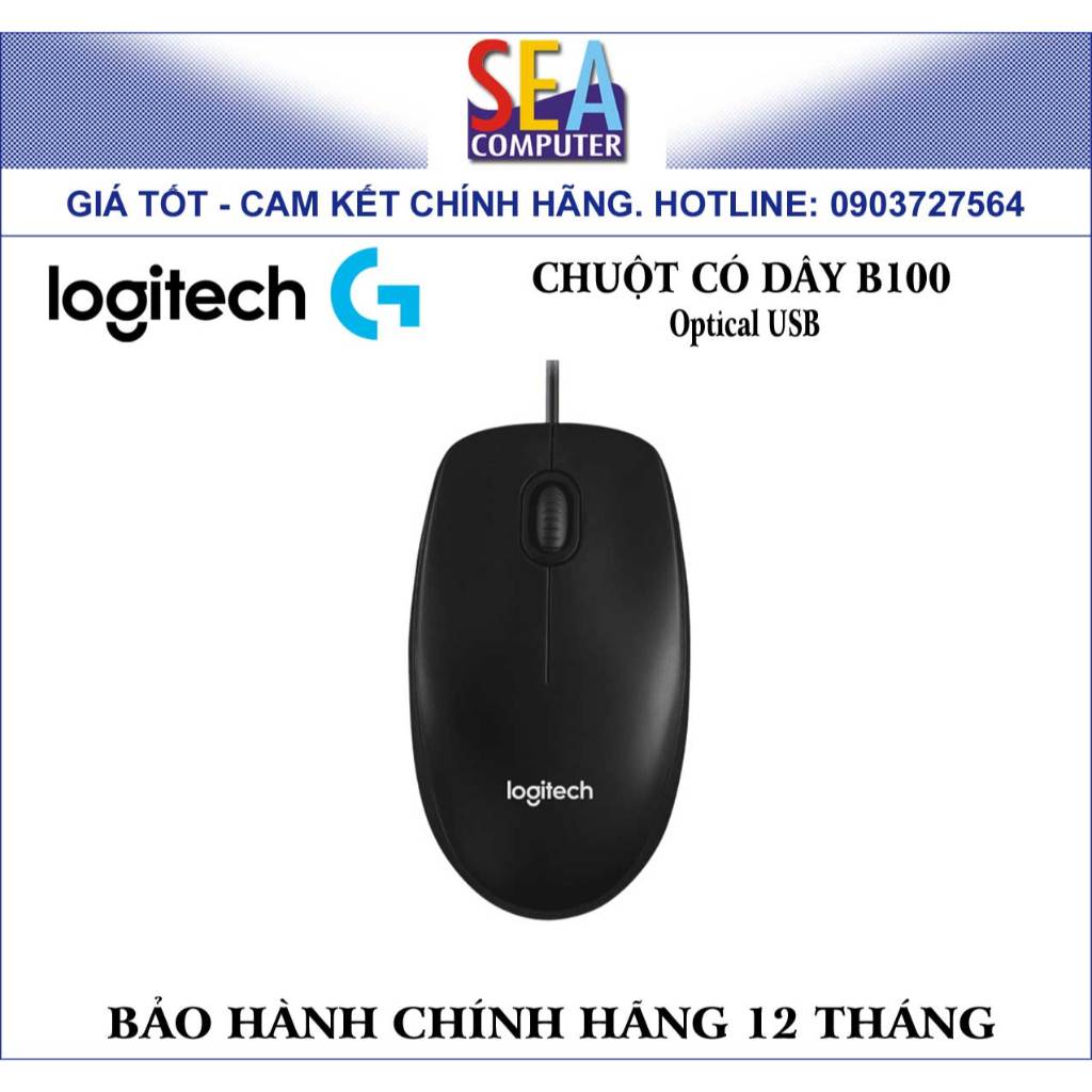 Logitech B100 Wired Optical Mouse | Shopee Philippines