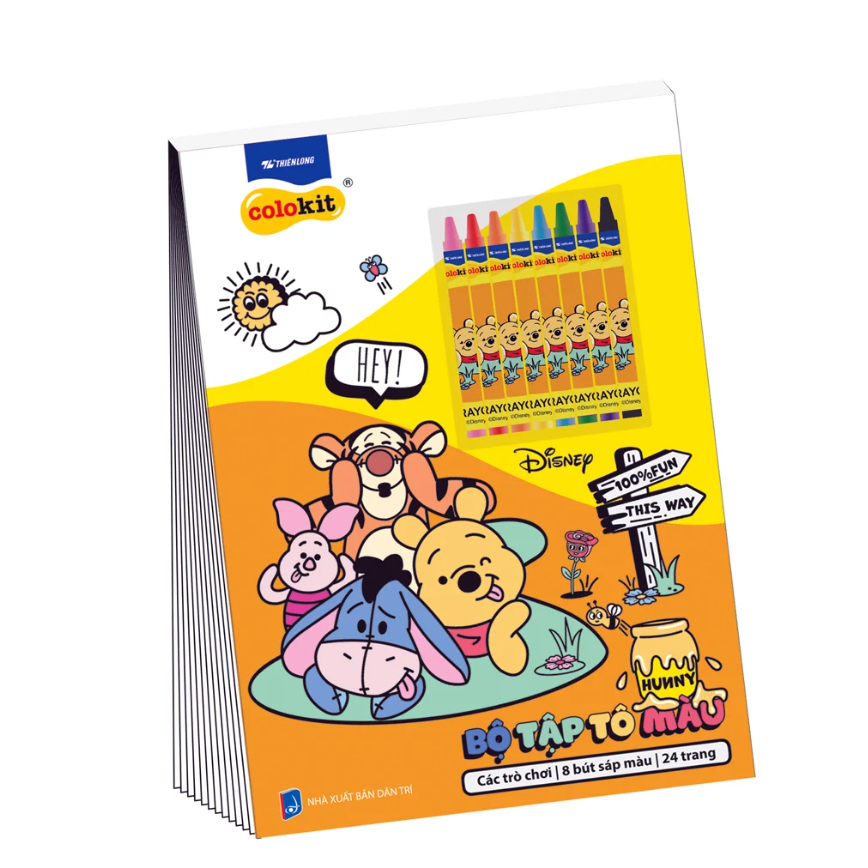 Disney Pooh Thien Long Colokit COB-C008/PO coloring set | Shopee ...