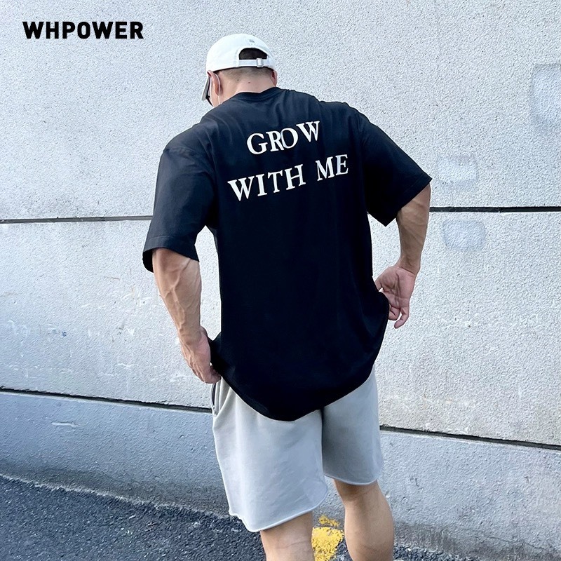 Men's oversize gym T-Shirt Sporty Style (GWM Code) | Shopee Philippines
