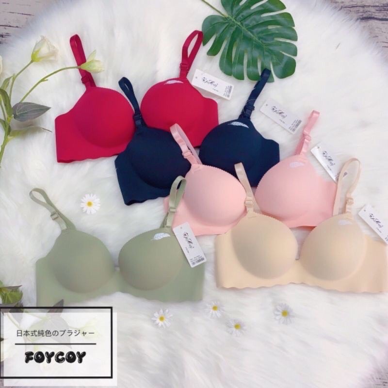 Women's bra, Feather rubber bra, no underwire, 3cm thick padding with ...