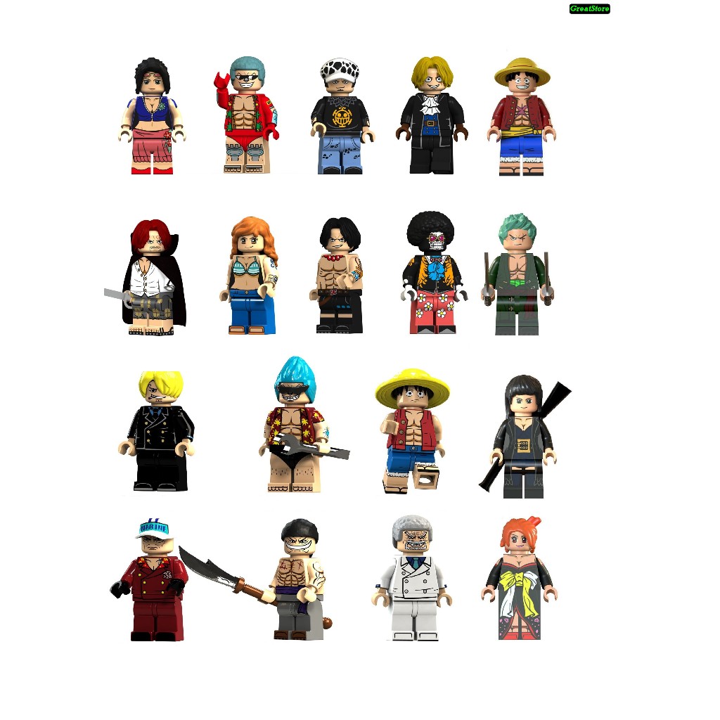 [ Available ] Minifigure One Piece Luffy ACE SanJi Nami Whitebeard ...