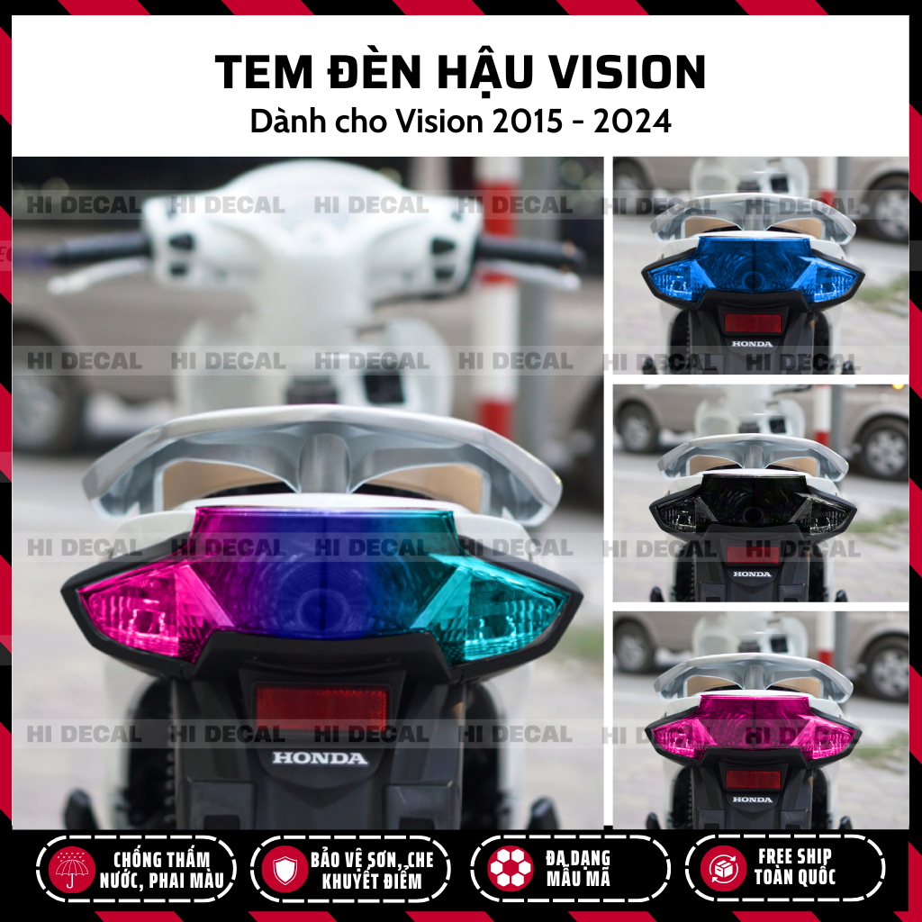 Vision 2021 - 2024 taillight decal | Decorative taillight Decal ...