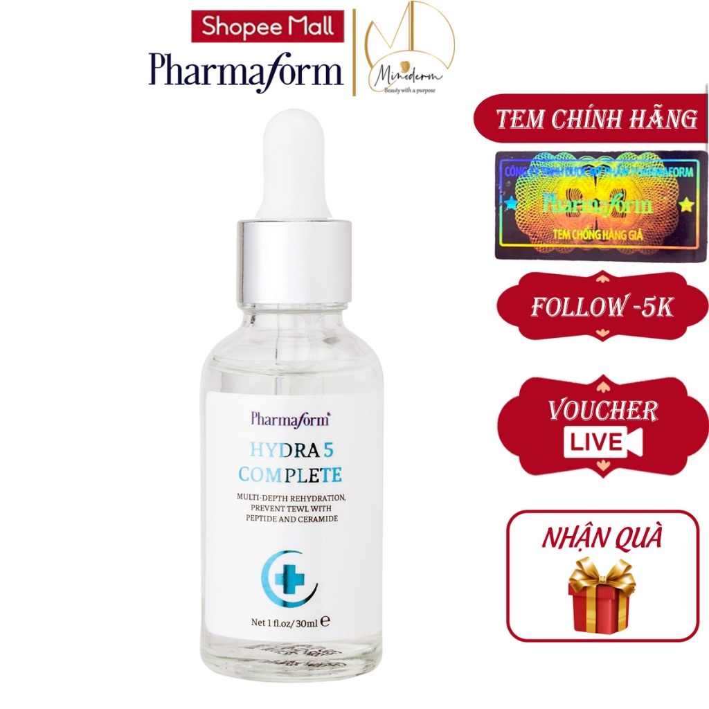Serum Pharmaform Hydra 5 Complete Restorative and Moisturizing Essence ...