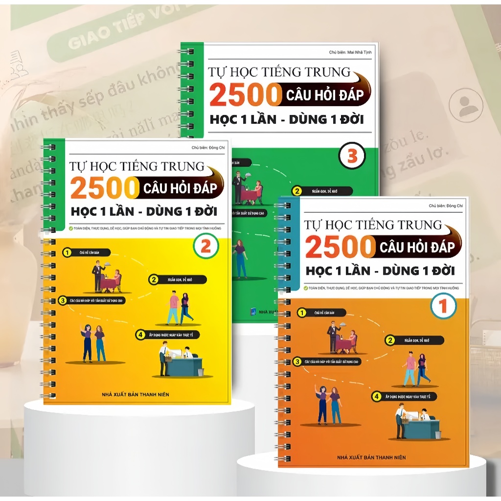 Chinese Self-Study Book Series 2500 Questions To Learn 1 Time - Use 1 ...