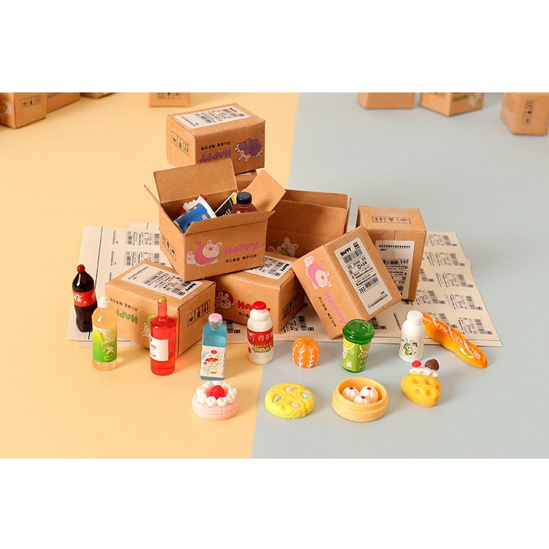 Decorative gift boxes, miniature shipping cartons for mini doll toys ...