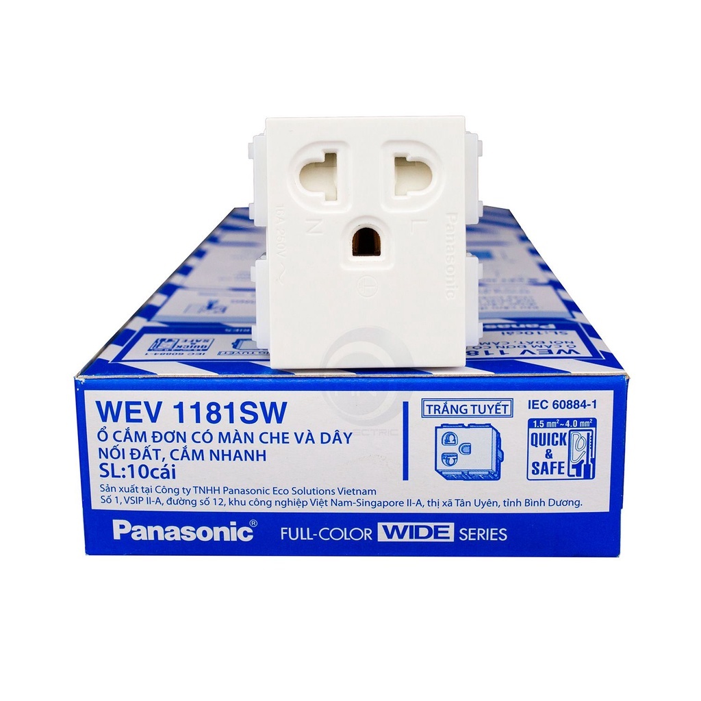 Single and Double socket with screen and ground wire Panasonic ...