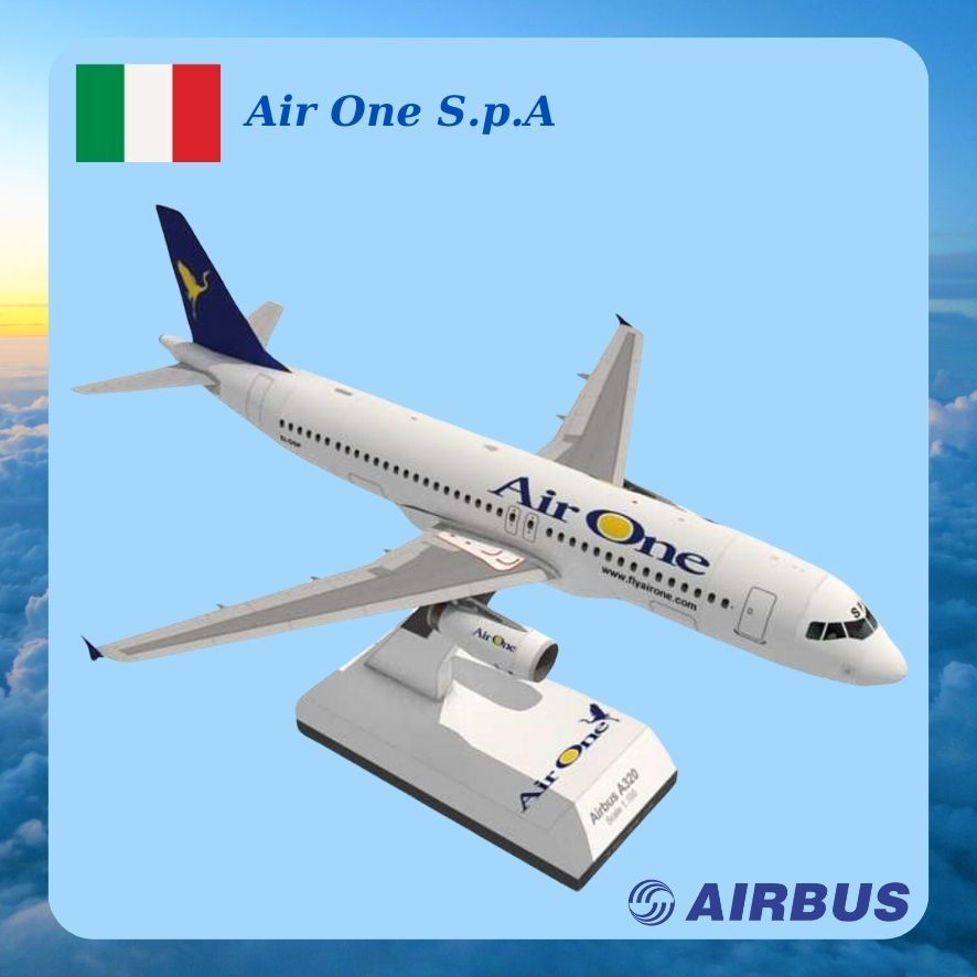 Airbus A320 Air One S.p.A Commercial Airplane Paper Model | Shopee ...