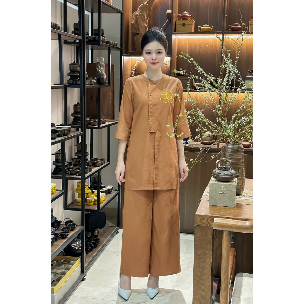 Mind Restoration Dharma Set Made of Linen Material Embroidered with ...