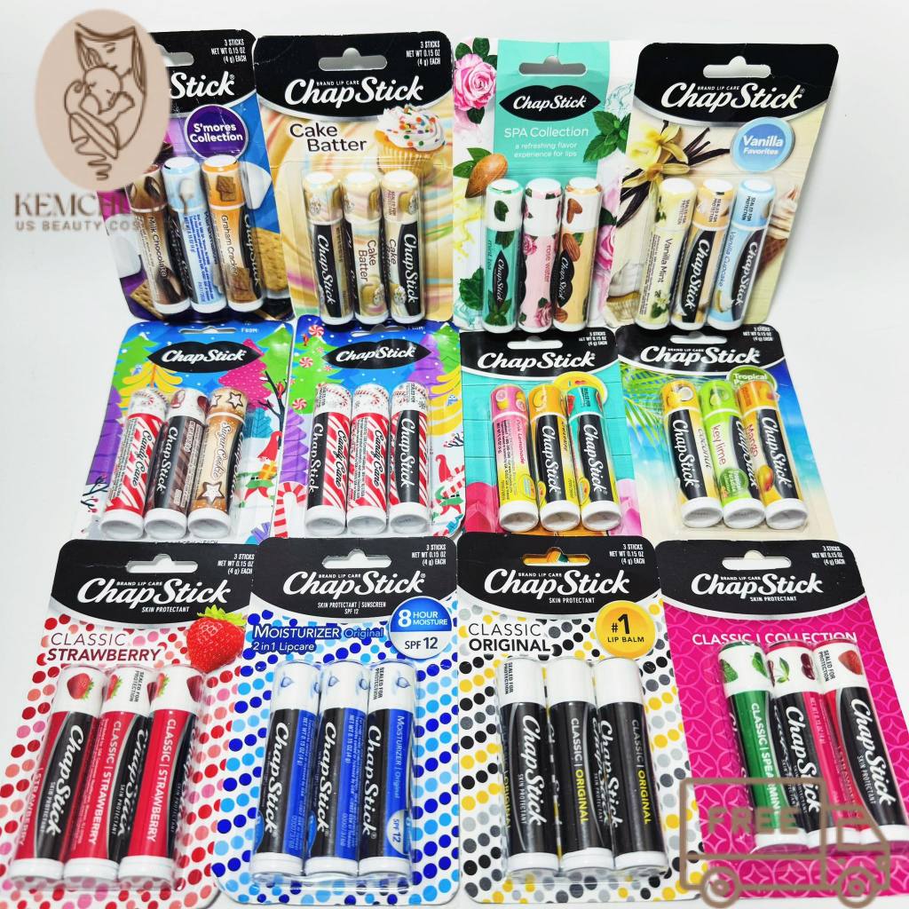 (BILL US) CHAPSTICK Lip Balm Full Smell - by ChunKy (4g) | Shopee ...