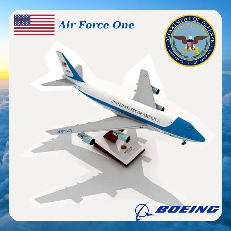 BOEING 747 Commercial Airplane Paper Model - Air Force One | Shopee ...