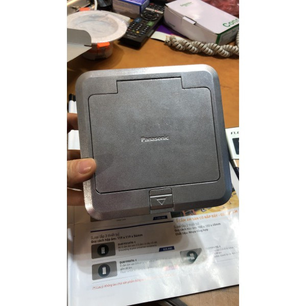 Panasonic floor socket DUF1200LTK-1 can install 3 devices | Shopee ...