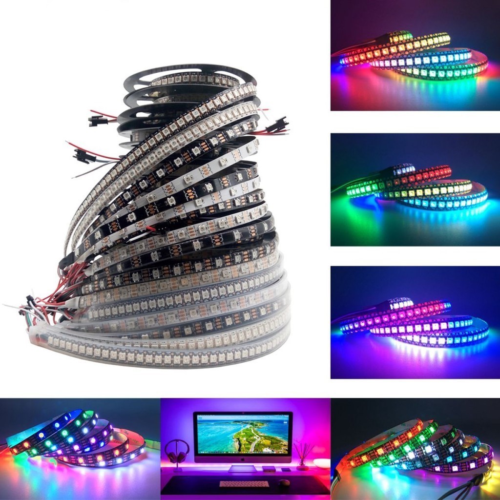 Led Strip WS2812B 5V Full LED 5050RGB Stickers Can Be Programmed With ...