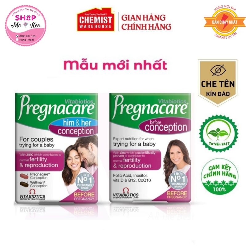 {Date 2027} Pregnacare Him and Her Conception pills (60v) to increase ...