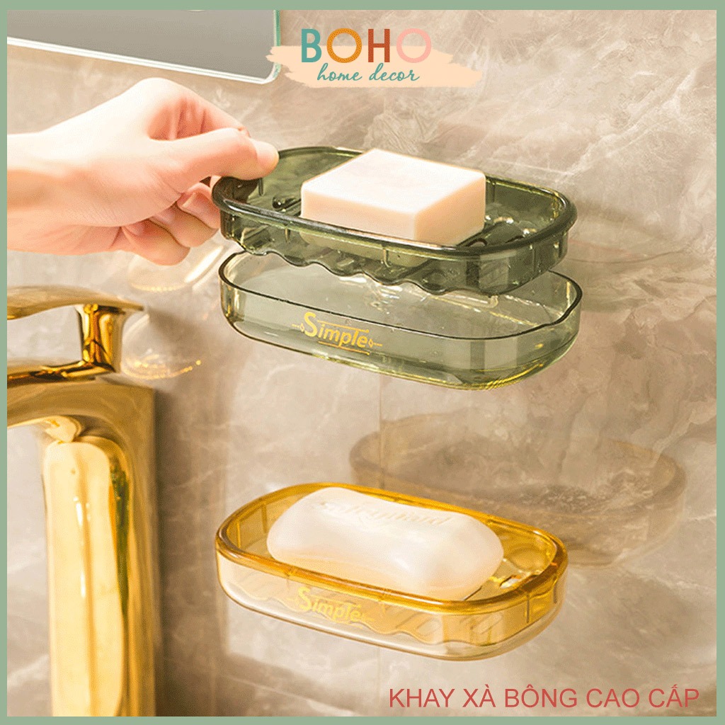 Soap tray, wall-mounted soap shelf made of high-quality plastic ...