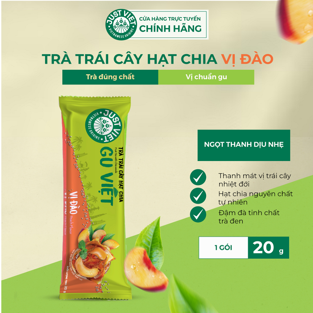 Instant Chia Seed Fruit Tea - Peach Tea, Lychee Tea, Mango Tea, Passion ...