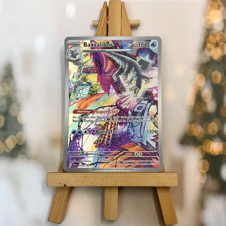 Pokemon Baxcalibur 210/193 Picture Card - Genuine English Illustration ...