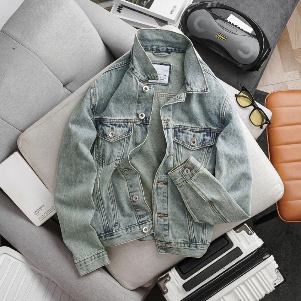 Zr Form Slim-Fit men's jeanJacket, light stretch denim fabric, VNXK ...