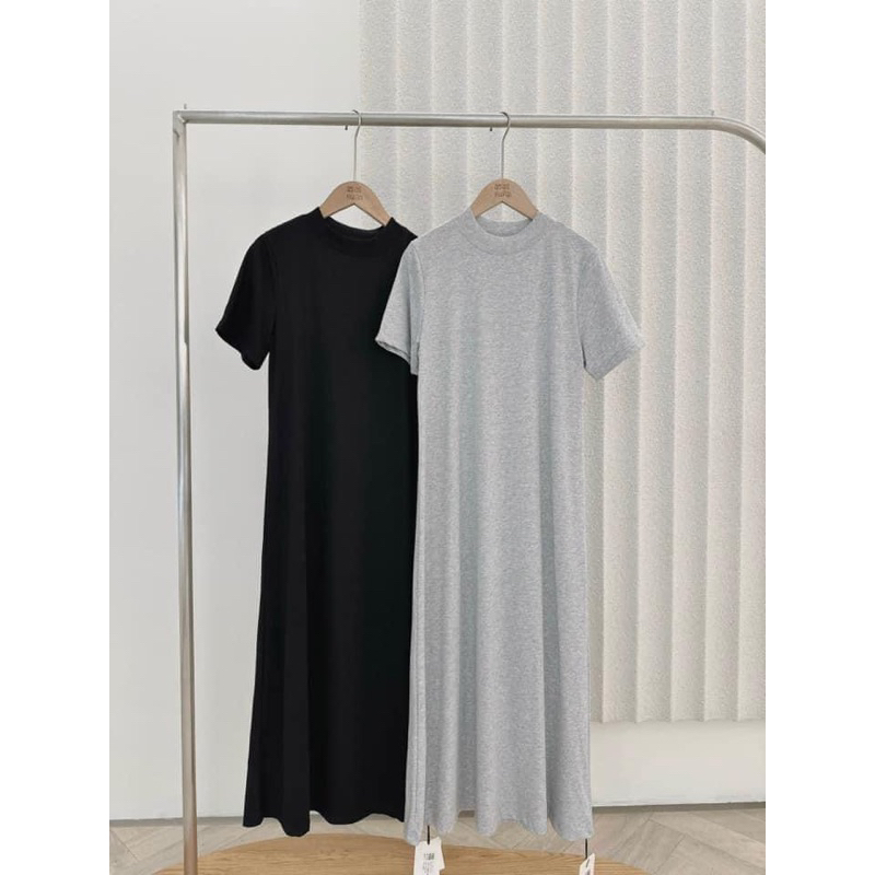 Korean plain cotton dress with long shape QCCC product grade 1 standard ...