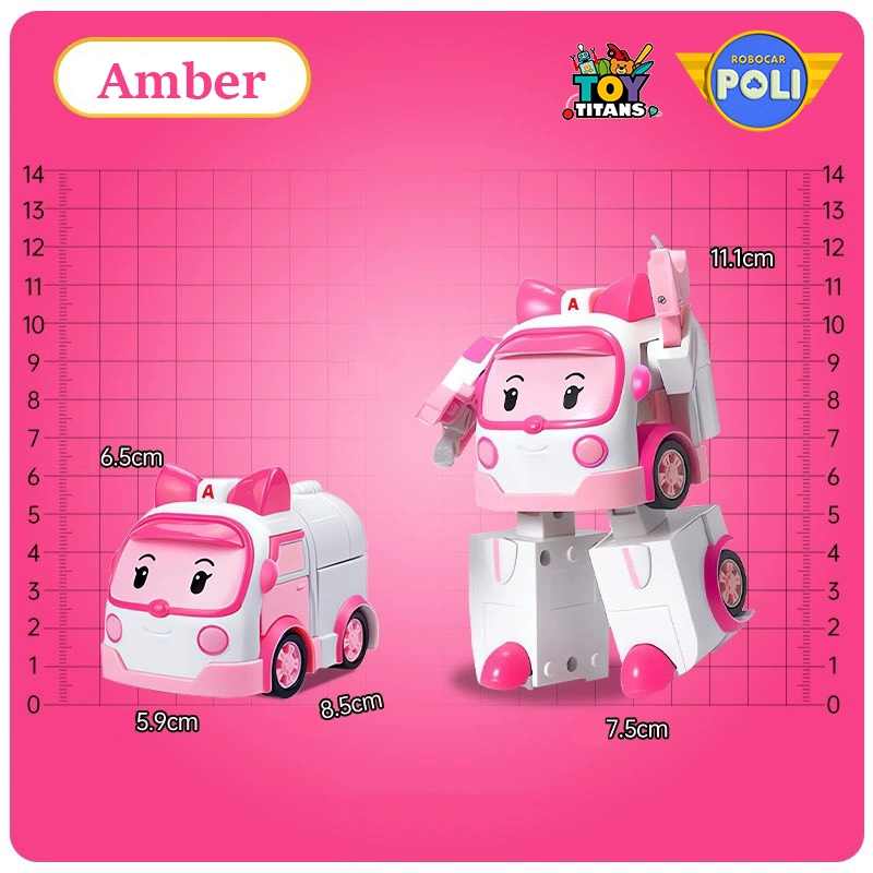 Poli And Friends ROBOCAR POLI - AMBER Character - Genuine Product ...