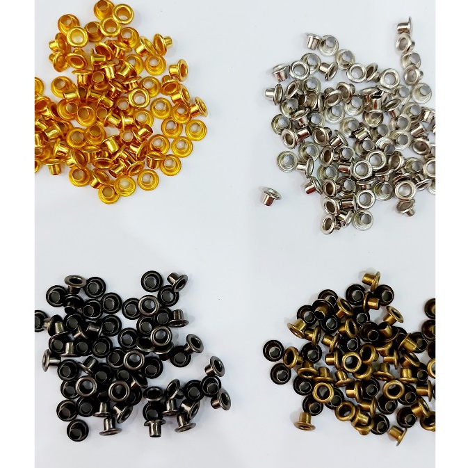 3mm ore lattice eyelets Made of iron Pack of 100 with washers Used for ...