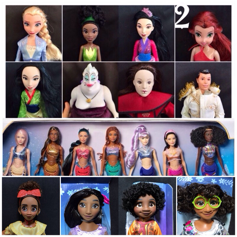 Disney2 Genuine Princess and Prince Witch Model Dolls Walt Disney Store ...