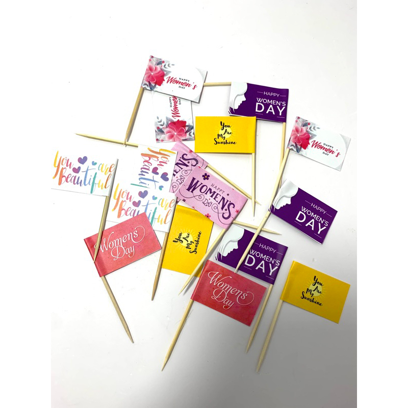 Toothpick flags to decorate parties, birthday events, anniversaries ...