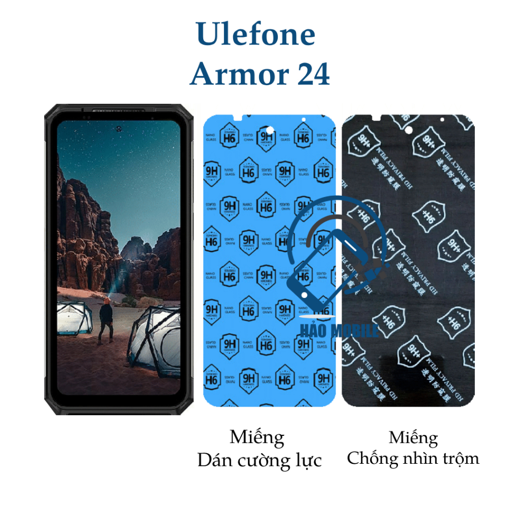 Ulefone Armor 24 nano flexible sturdy stickers (transparent and anti ...