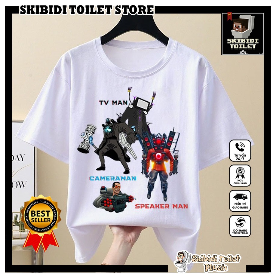 Titan TV Man T-shirt, Skibidi Toilet TV Head Monster for boys, super ...