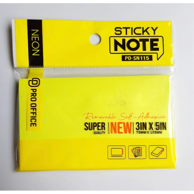 Sticky note PRO OFFICE (SN112/113/114/115), note Paper | Shopee Philippines