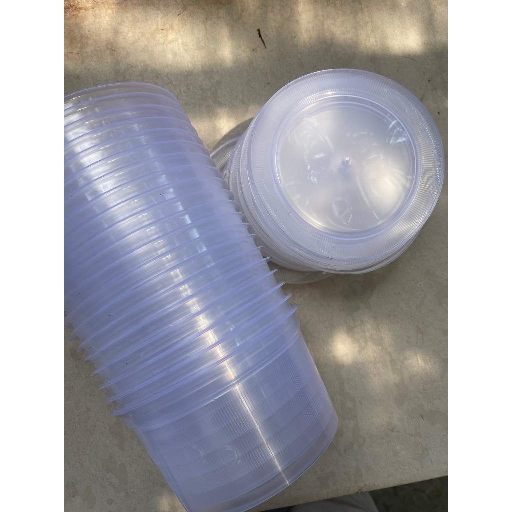 500ml Round Plastic Box For Pho, Tiny Jar, Tea, Soup (With Lid ...
