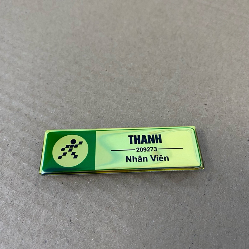Green Department Store employee nameplate with safety pin magnet ...