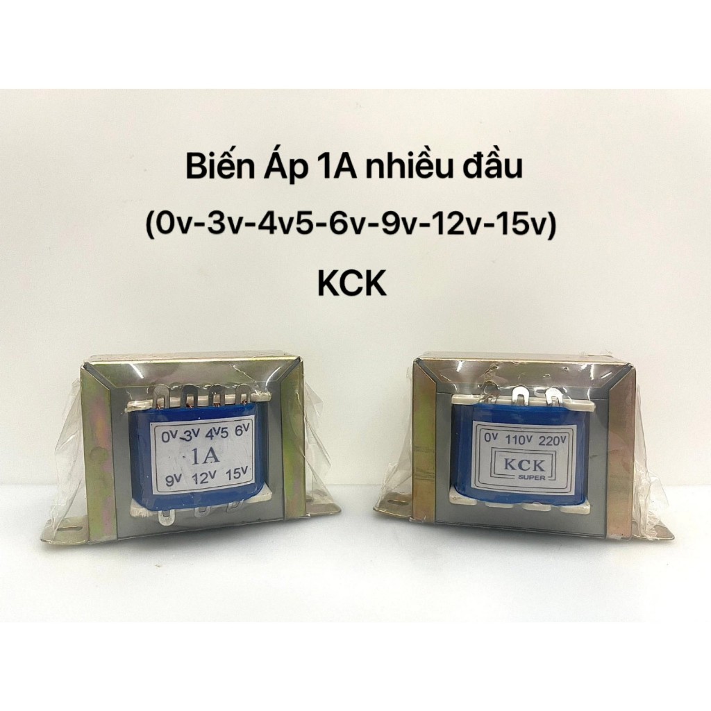 Multi-head 1A KCK transformer (0v - 3v - 4v5 - 6v - 9v - 12v - 15v ...