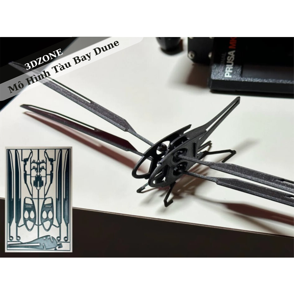 Dune Aircraft Model Assembly Kit - Dune Ornithopter Figure | Shopee ...