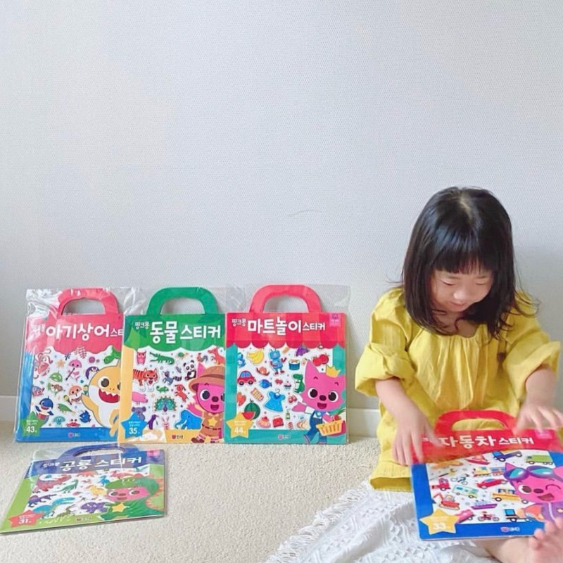 Pinkfong Babyshark sticker Peeling Book | Shopee Philippines