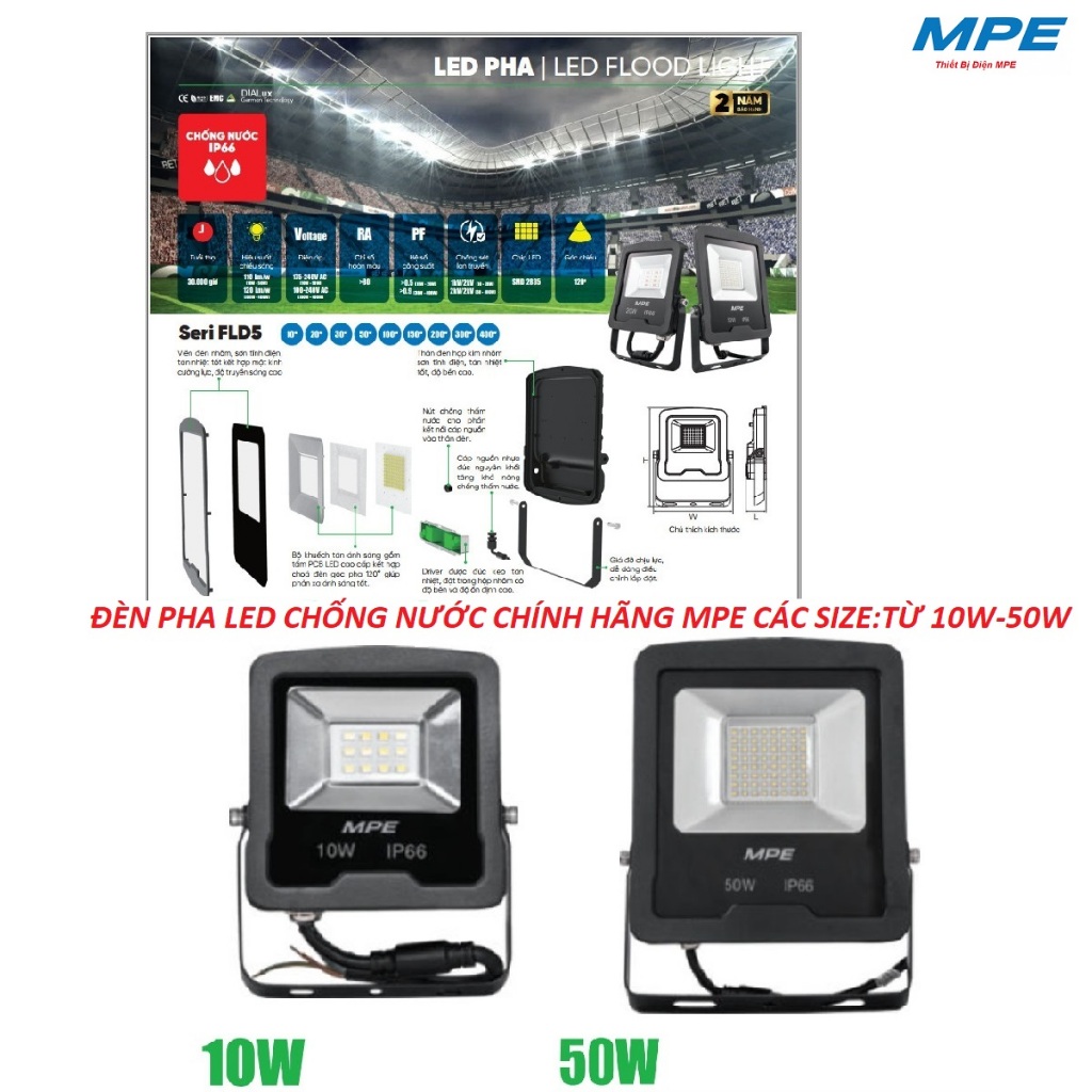 Genuine MPE waterproof outdoor led floodlight 10W-20W-30W-50W model ...
