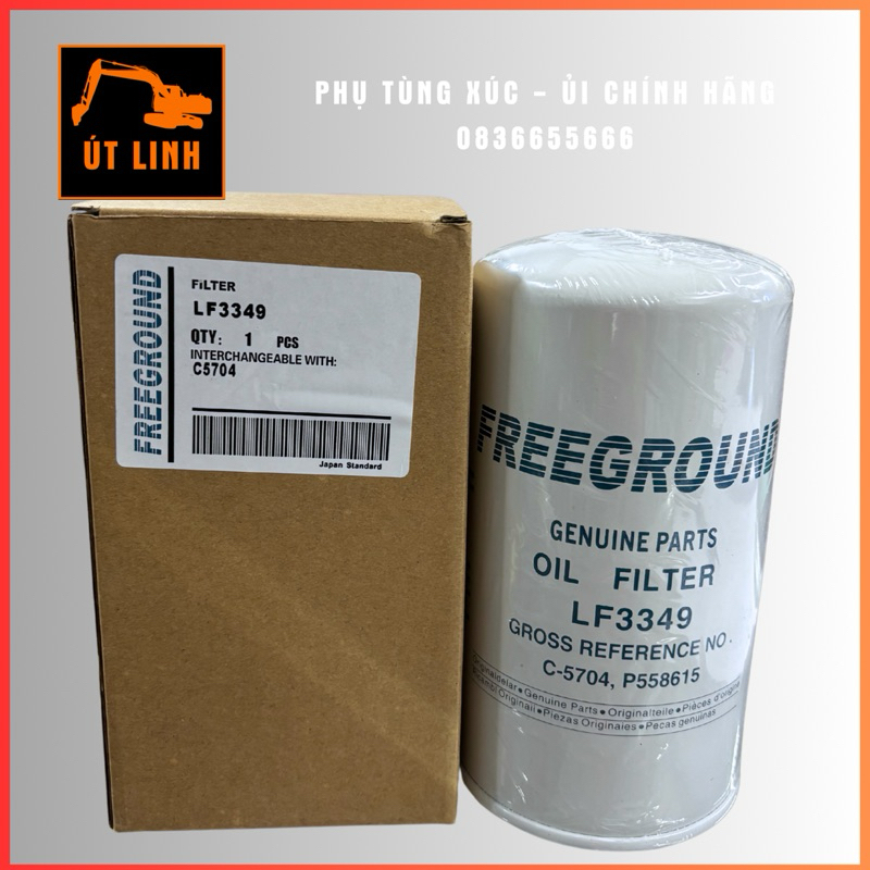 Oil filter LF3349 C5704 FJ3011 JS2021 ST10724 P558615 For excavator ...