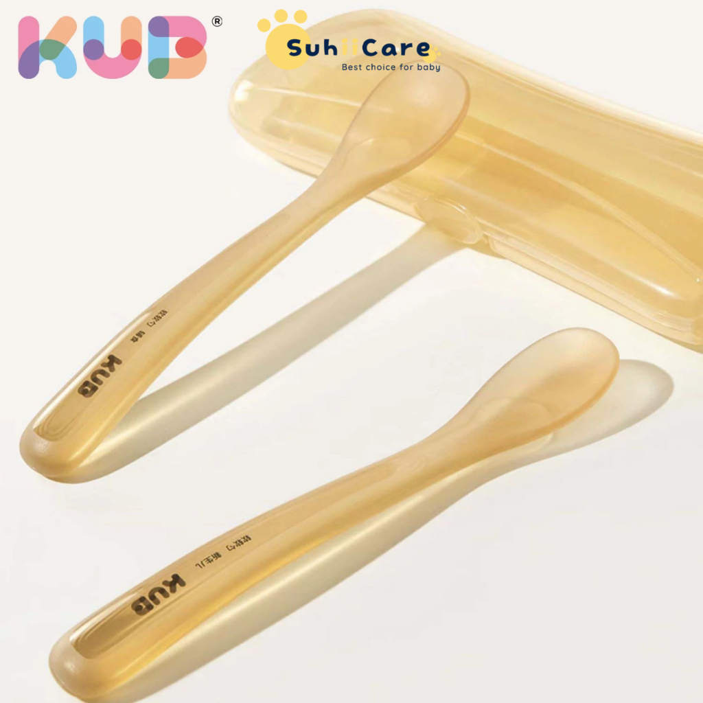 KUB Premium Silicone Soft Spoon Set for Newborns (With Storage Box ...