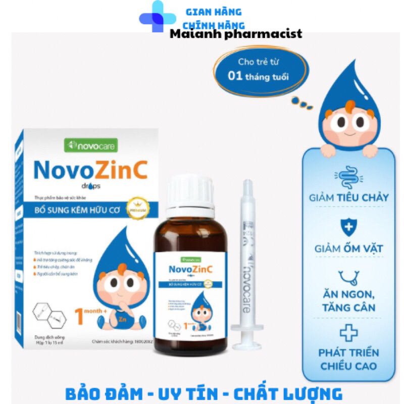 Novozinc Zinc Drops - Zinc supplement for children from 1 month old ...
