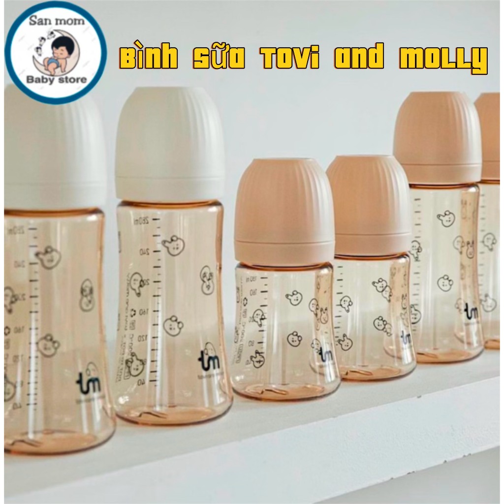 Tovi And Molly Squirrel, Rabbit Milk Bottle 180m/280ml Korean Genuine Standard Product | Shopee ...