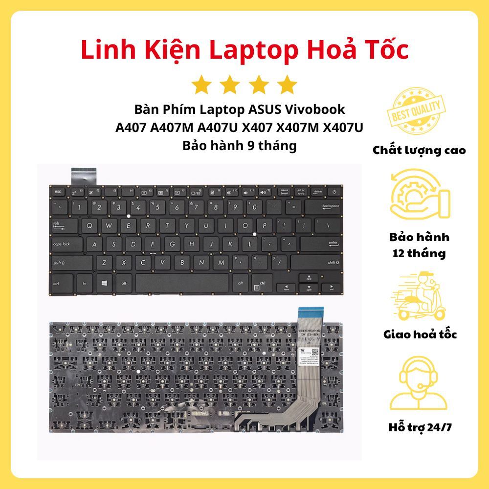 Asus Vivobook A407 A407M A407M A407U X407 X407M X407U Laptop Keyboard ...