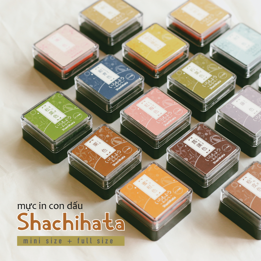 Shachihata stamp ink samples | Full size and Mini Size | Shopee Philippines