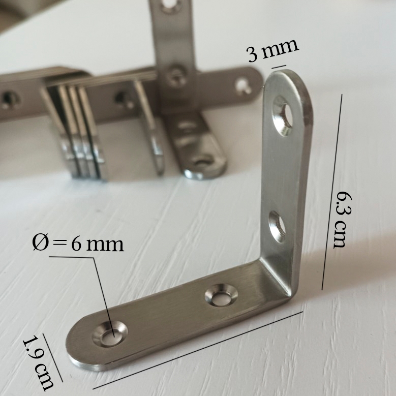 3mm thick stainless steel square corner bracket, Super Thick Stainless ...